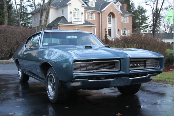 1968 Pontiac Gto Factory Aleutian Blue Matching Numbers Turbo