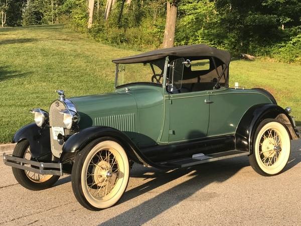 Used 1929 Ford Model A -MOSS GREEN CLASSIC WITH RUMBLE SEAT- For Sale ...