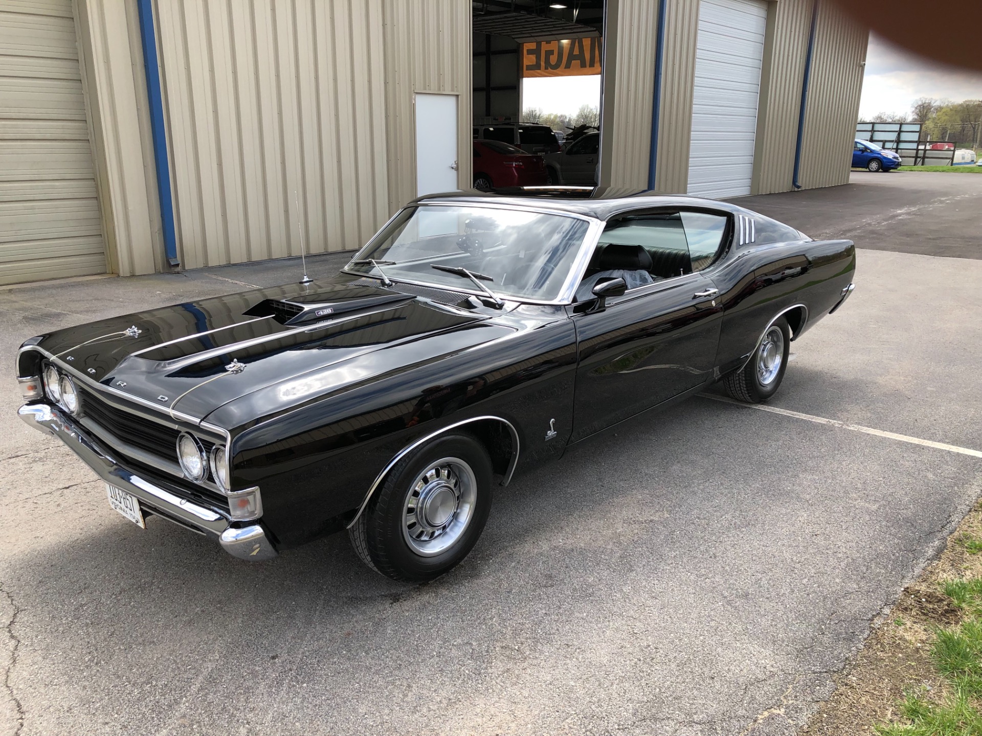 Used 1969 Ford Torino 428 COBRA JET NUMBERS MATCHING BLACK ON BLACK