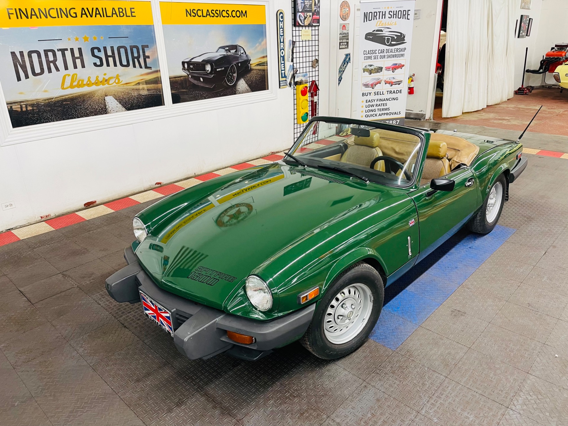 Spitfire Convertible 1967 60s Triumph Green Spitfire Mk2 British