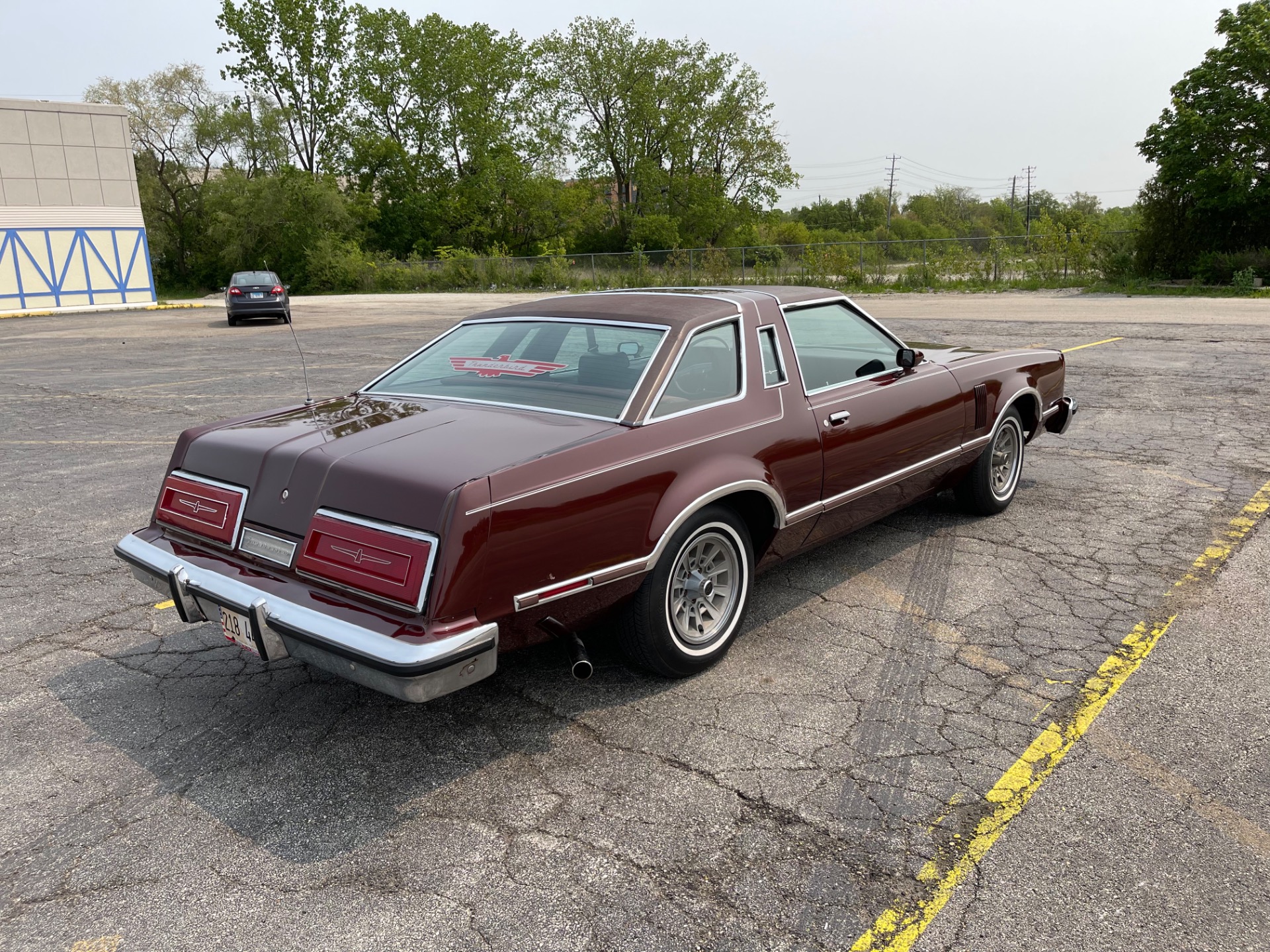 Red 1977 Ford Thunderbird
